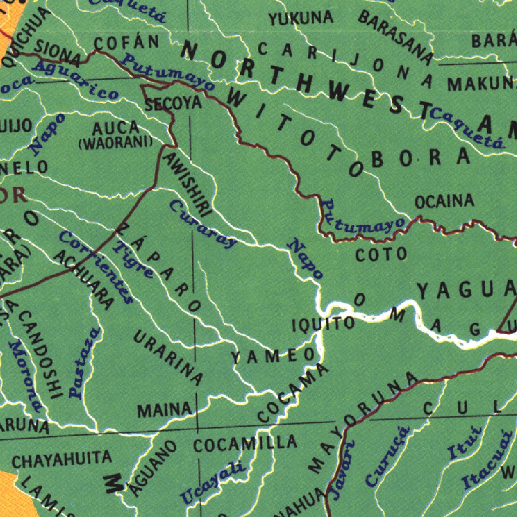 Indians Of South America 1982 Map by National Geographic | Avenza Maps
