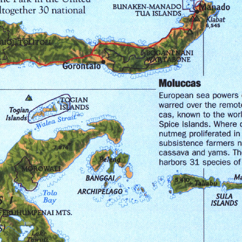 Indonesia Educational 1996 Map by National Geographic | Avenza Maps
