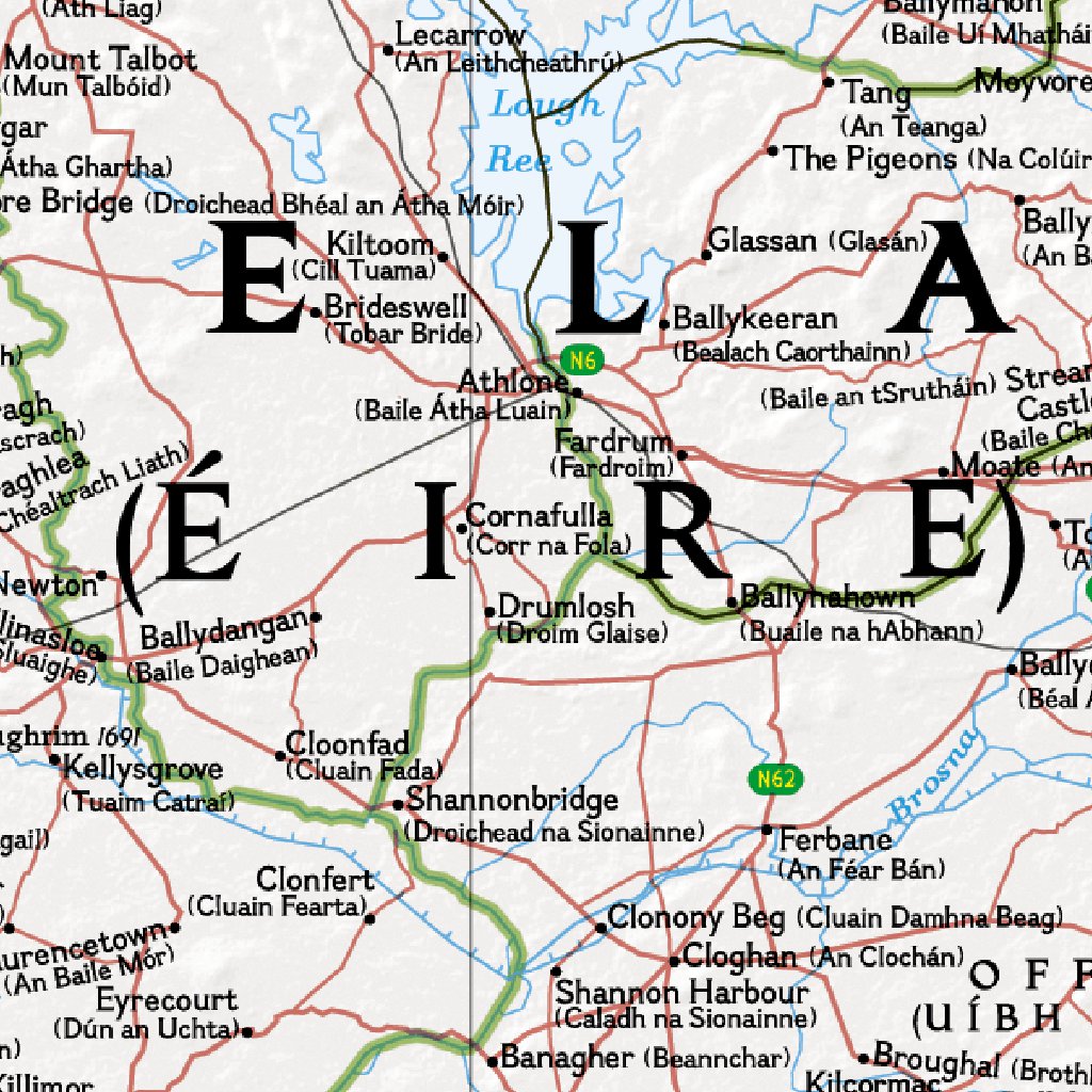 Ireland Classic Map by National Geographic | Avenza Maps