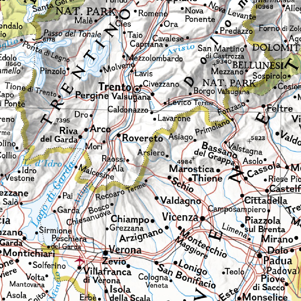Italy Classic Map by National Geographic | Avenza Maps