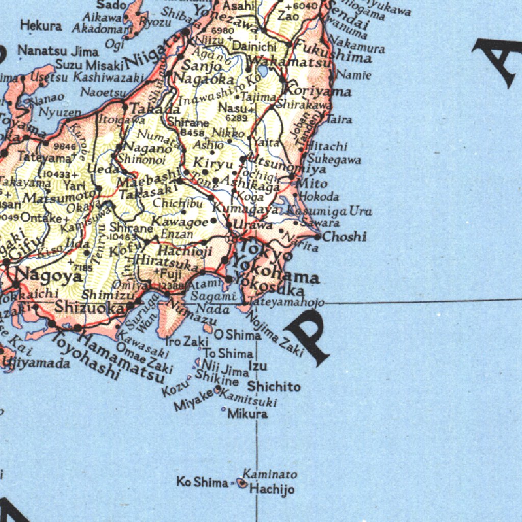 Japan 1944 Map by National Geographic | Avenza Maps
