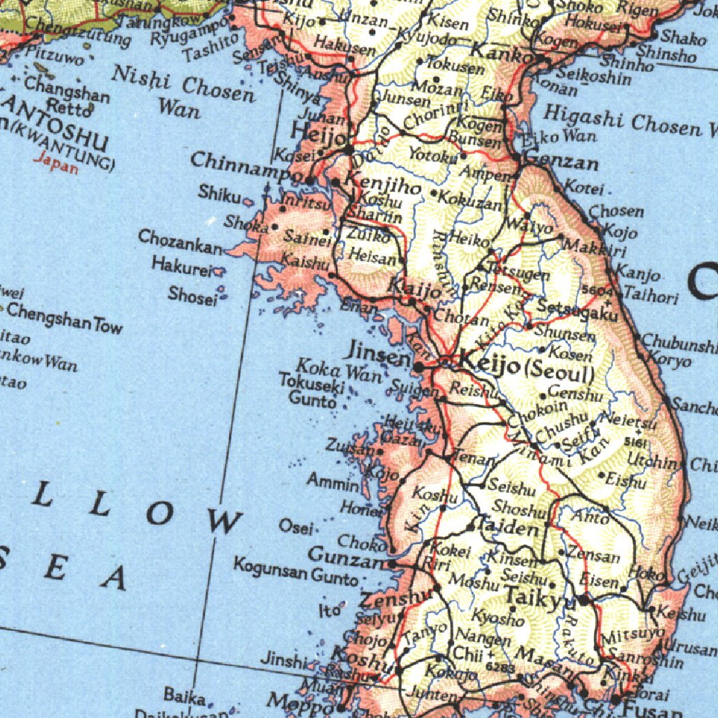 Japan 1944 Map by National Geographic | Avenza Maps