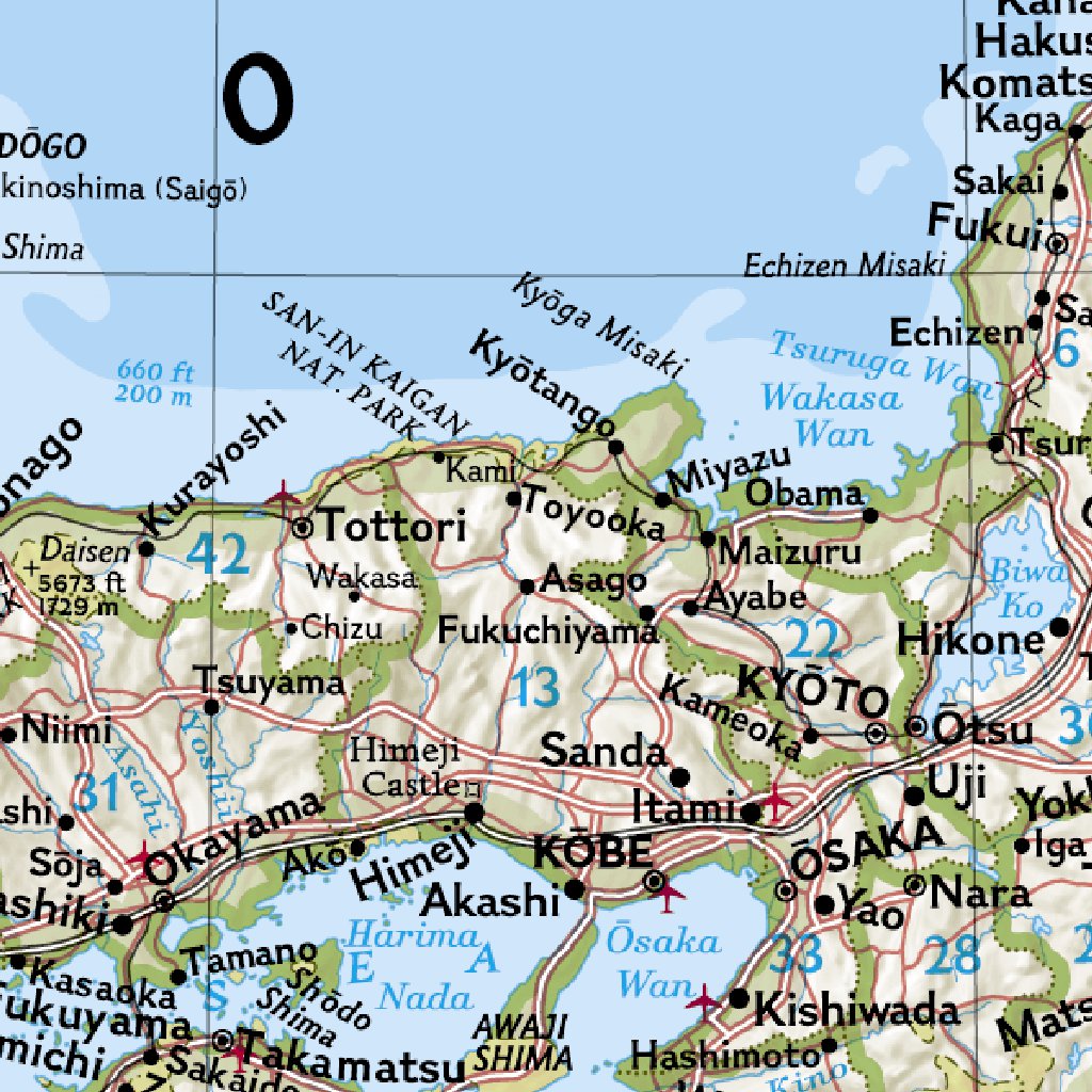 Japan & Korea Map by National Geographic | Avenza Maps