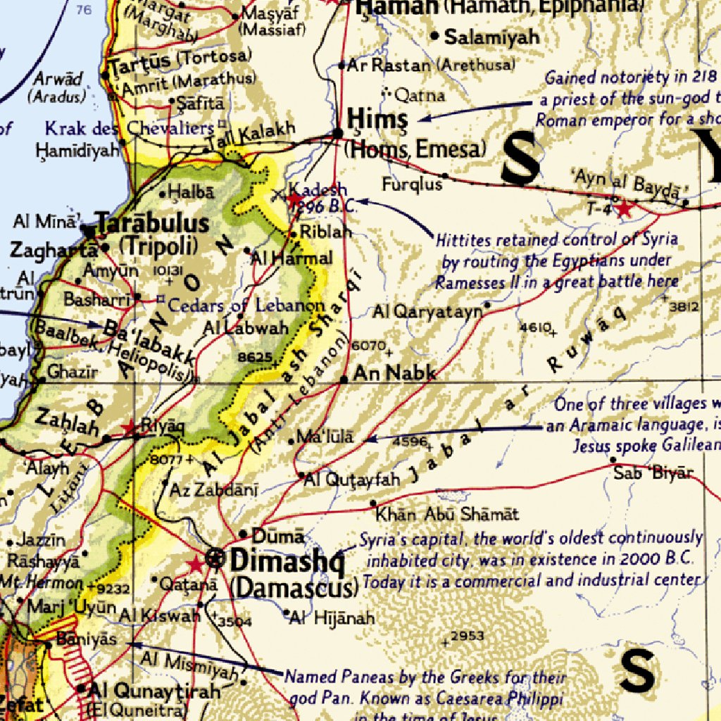 Lands of the Bible Map by National Geographic | Avenza Maps
