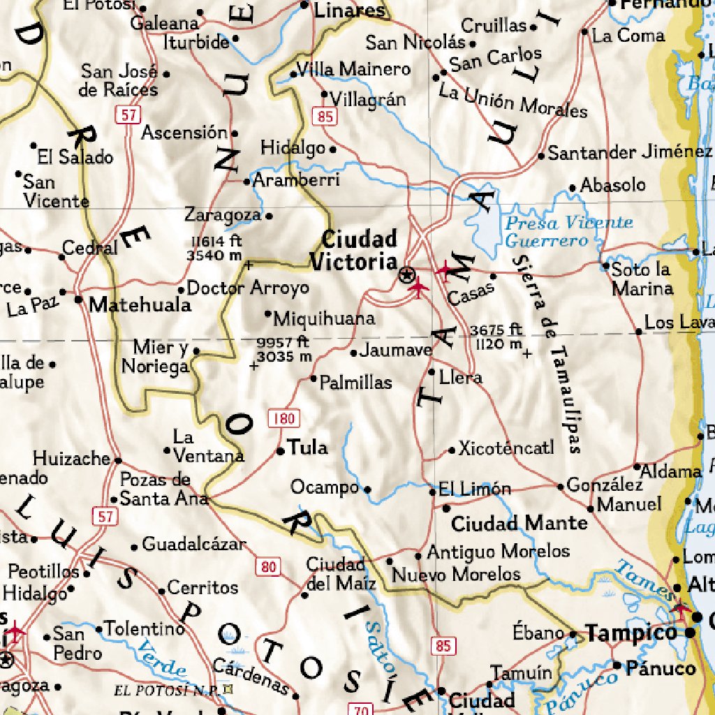Mexico & Central America Map by National Geographic | Avenza Maps