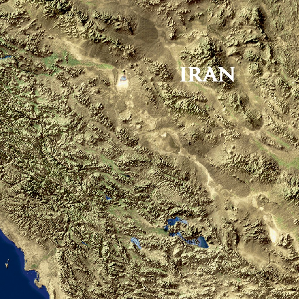 Middle East: Crossroads of Faith & Conflict 2002 Map by National ...