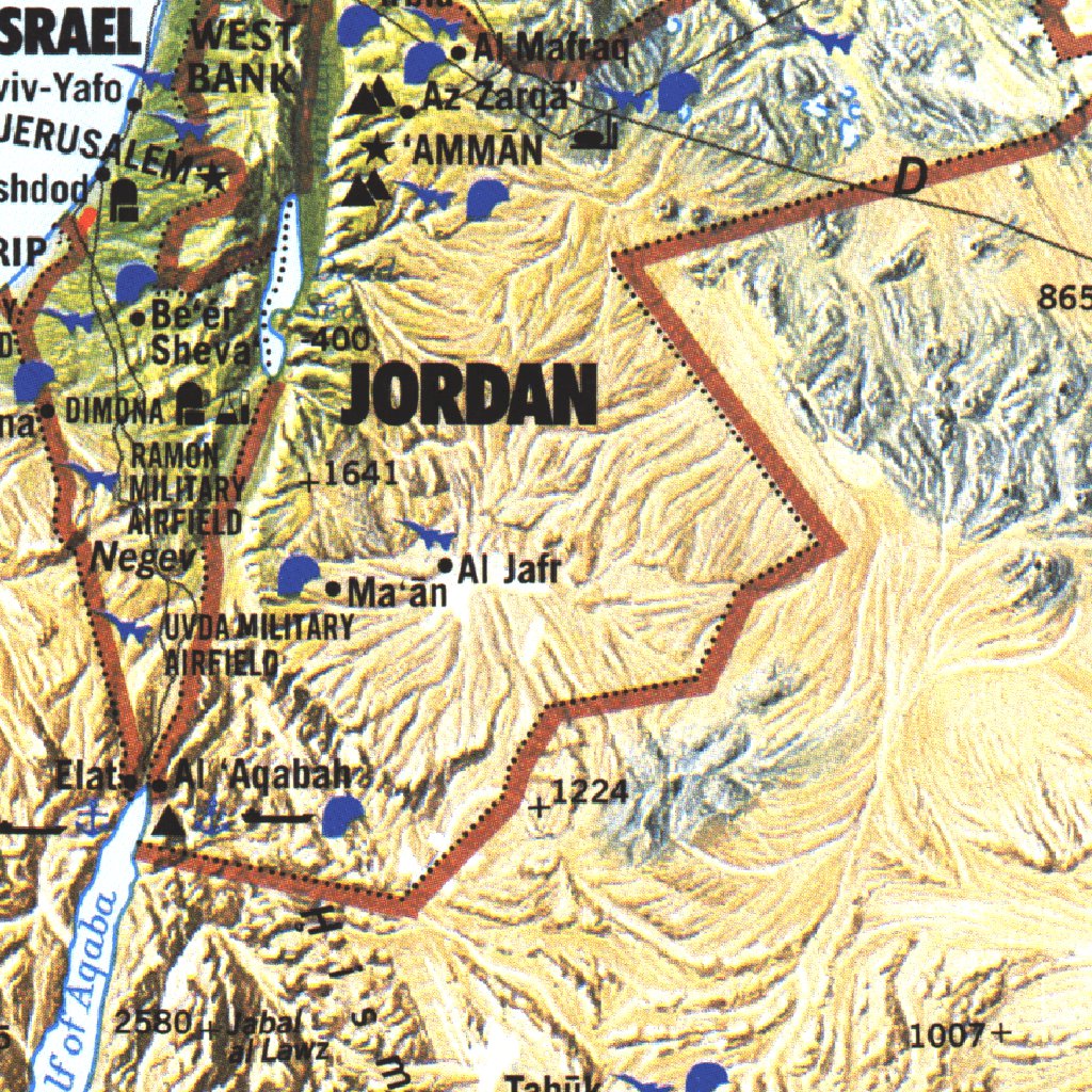 Middle East: States In Turmoil 1991 Map by National Geographic | Avenza ...