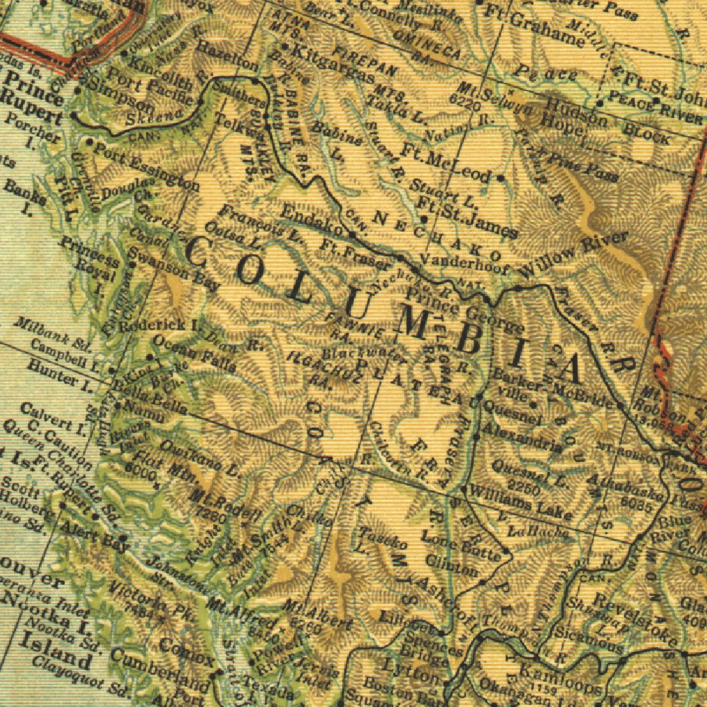 North America 1924 Map by National Geographic | Avenza Maps