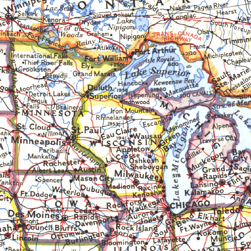 North America 1964 Map by National Geographic | Avenza Maps