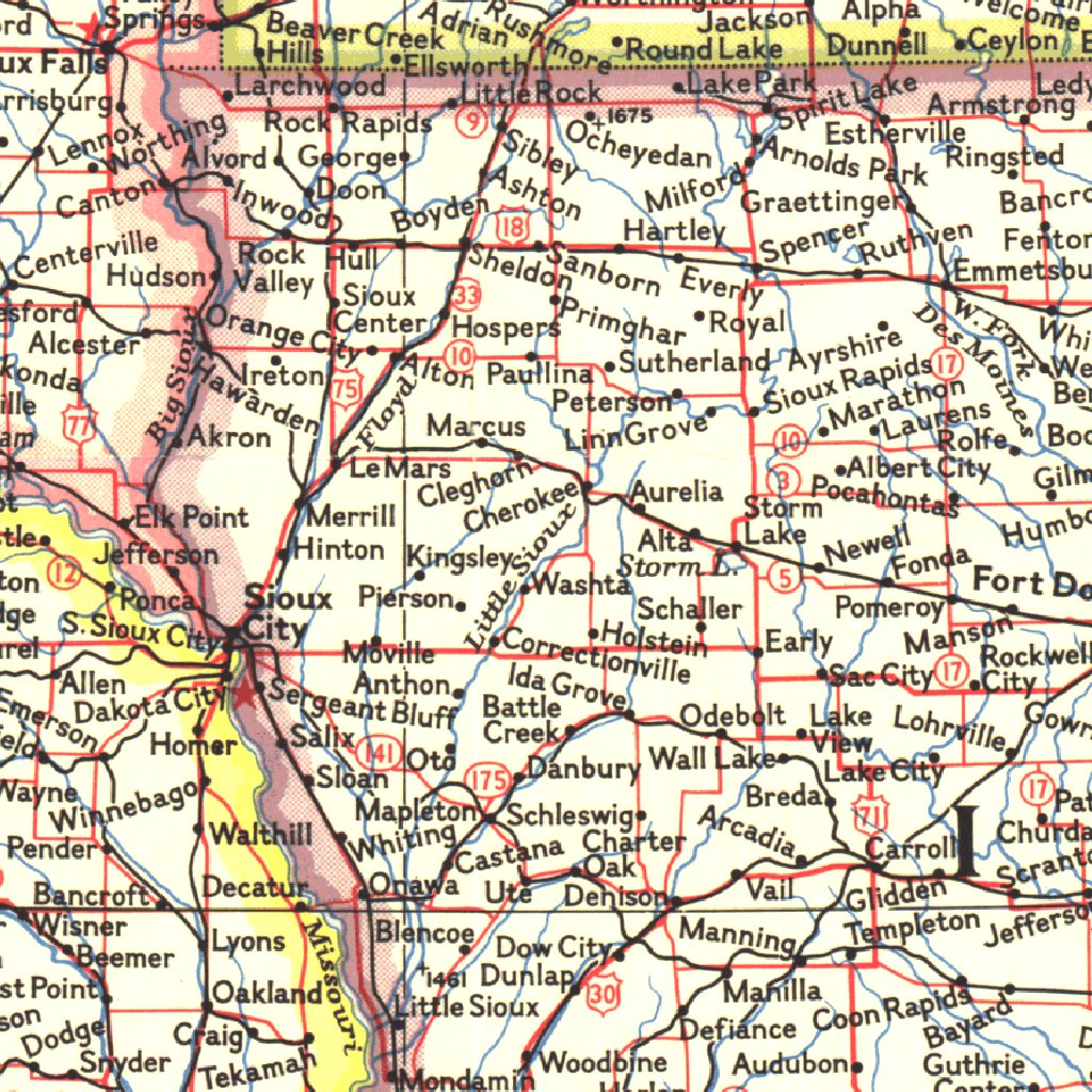 North Central United States 1958 Map by National Geographic | Avenza Maps
