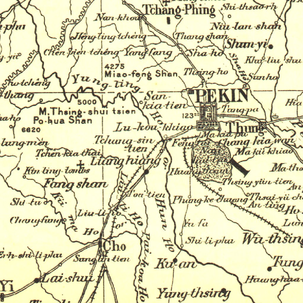 North Eastern China 1900 Map by National Geographic | Avenza Maps