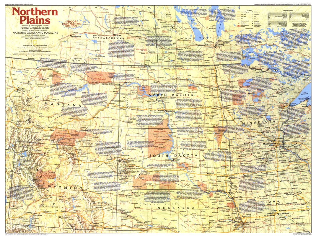 Northern Plains 1986 Map by National Geographic | Avenza Maps