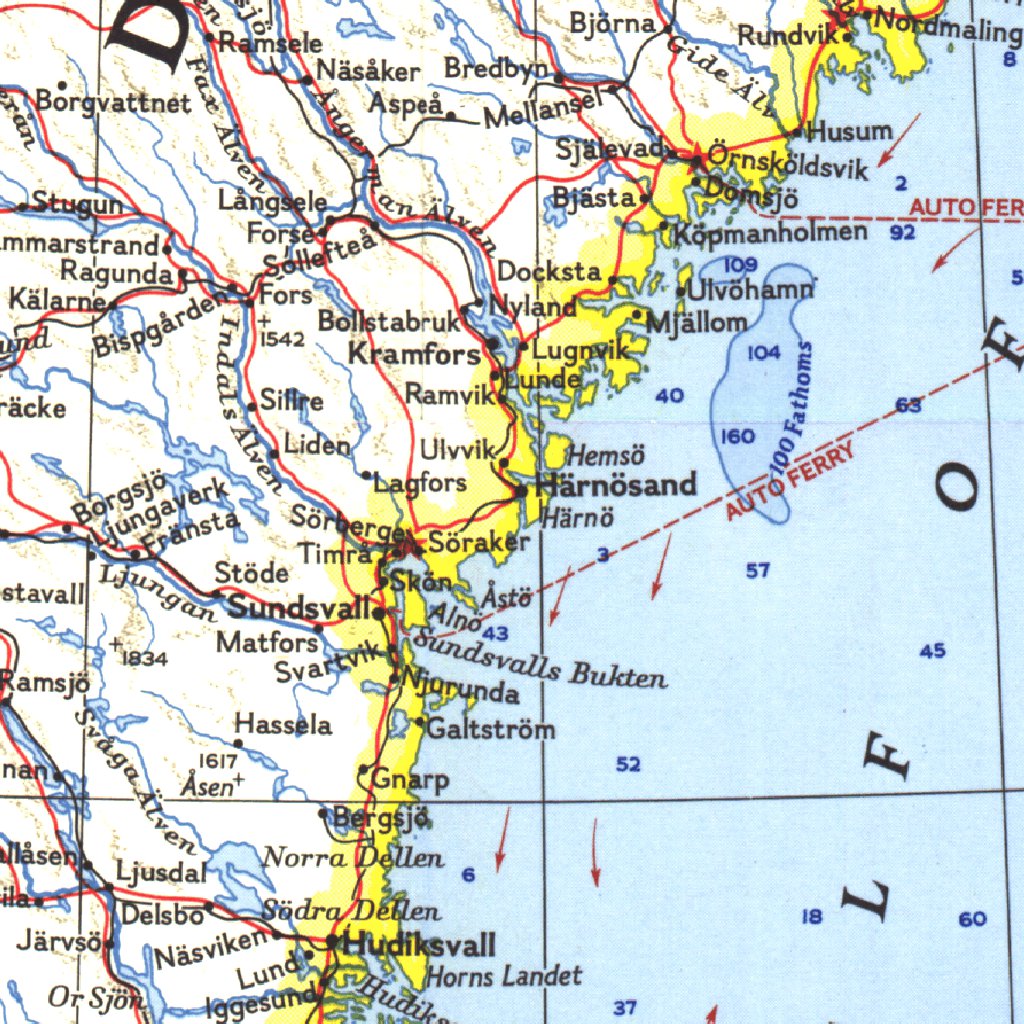 Scandinavia 1963 Map by National Geographic | Avenza Maps