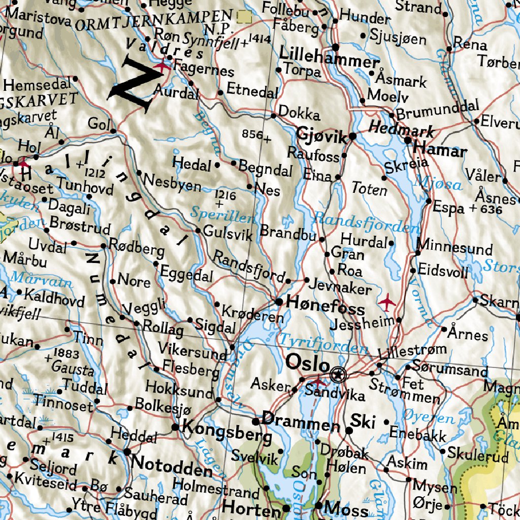 Scandinavia Classic Map by National Geographic | Avenza Maps