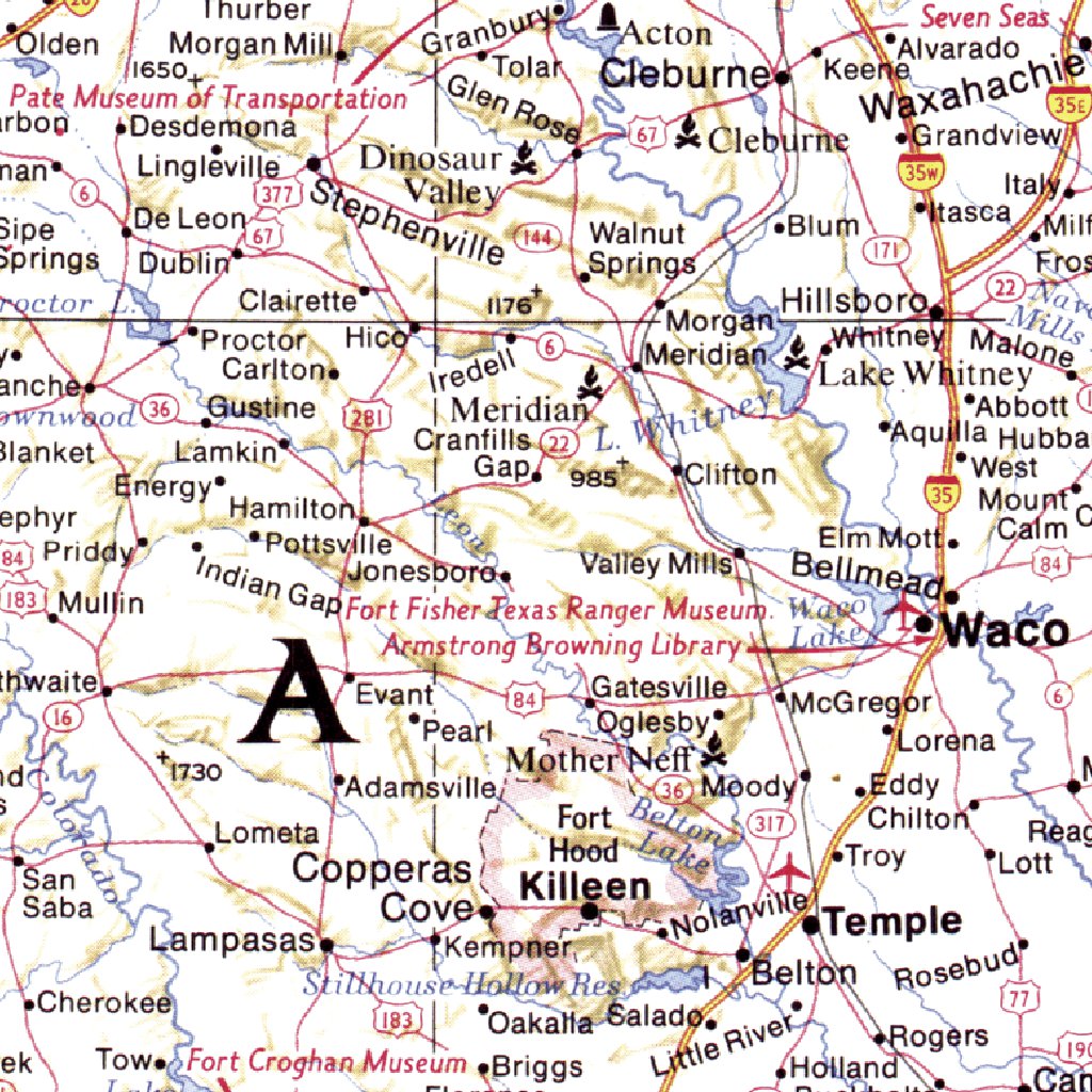 South Central States 1974 Map by National Geographic | Avenza Maps