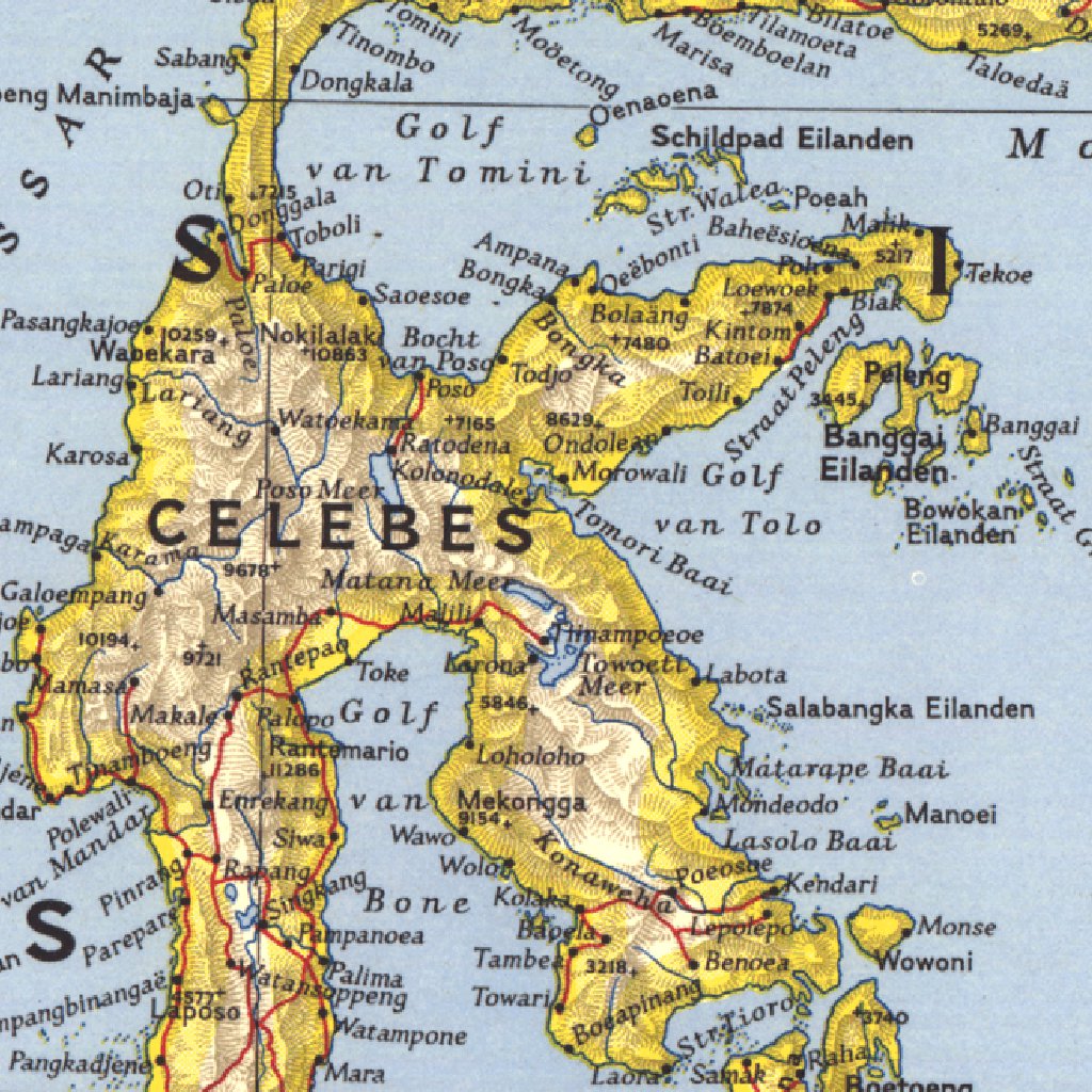 Southeast Asia & the Pacific Islands 1944 Map by National Geographic ...