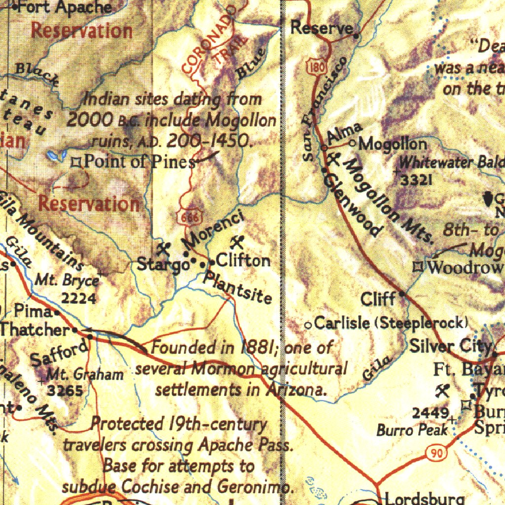 Southwest 1982 Map by National Geographic | Avenza Maps