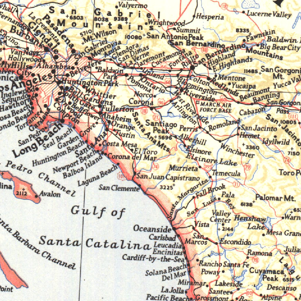 Southwestern United States 1948 Map by National Geographic | Avenza Maps