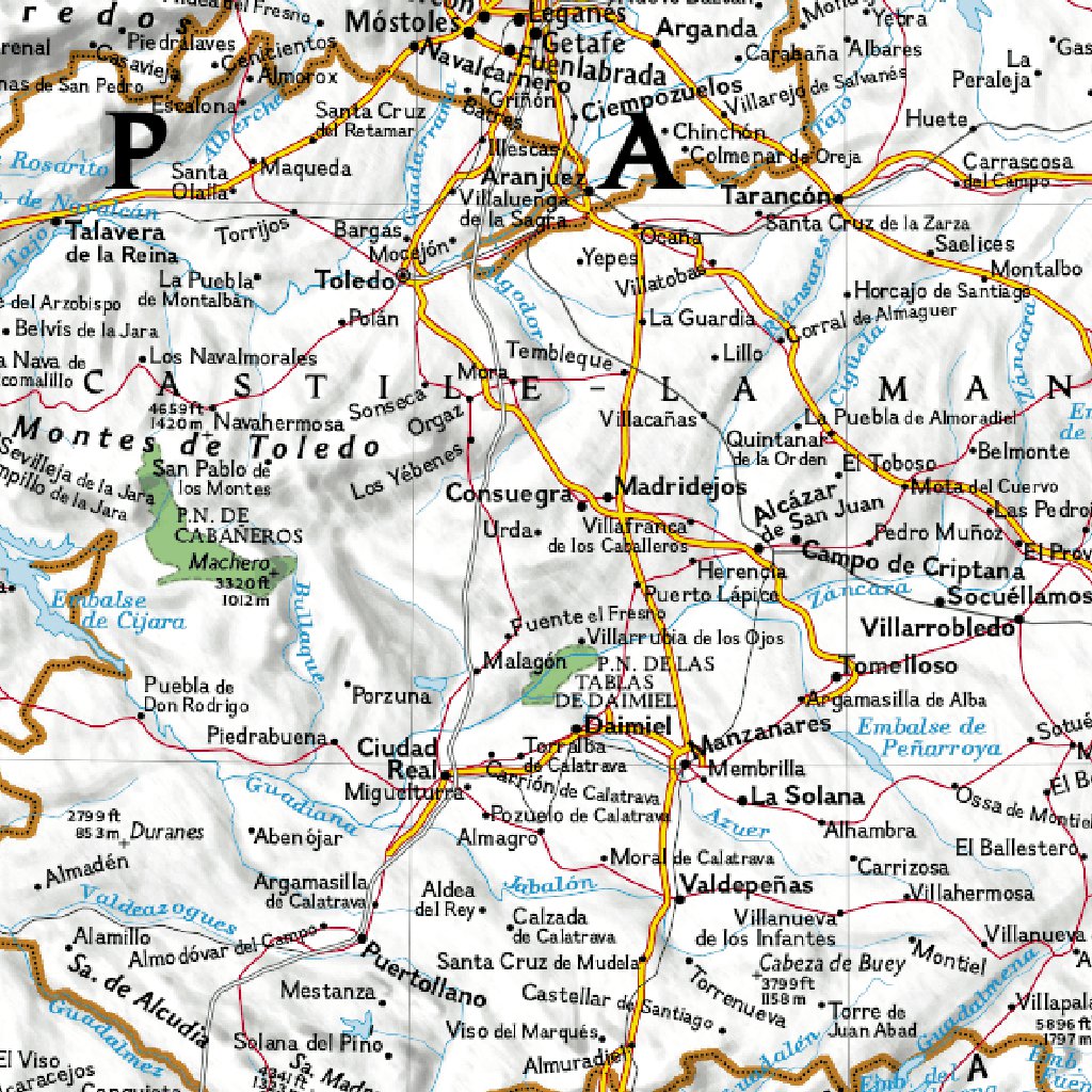 Spain & Portugal Classic Map by National Geographic | Avenza Maps