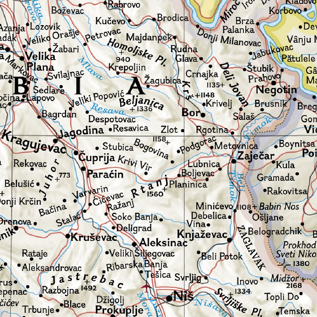 The Balkans Classic Map by National Geographic | Avenza Maps