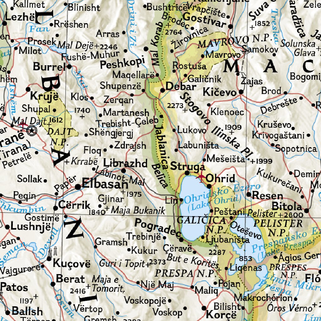 The Balkans Classic Map by National Geographic | Avenza Maps