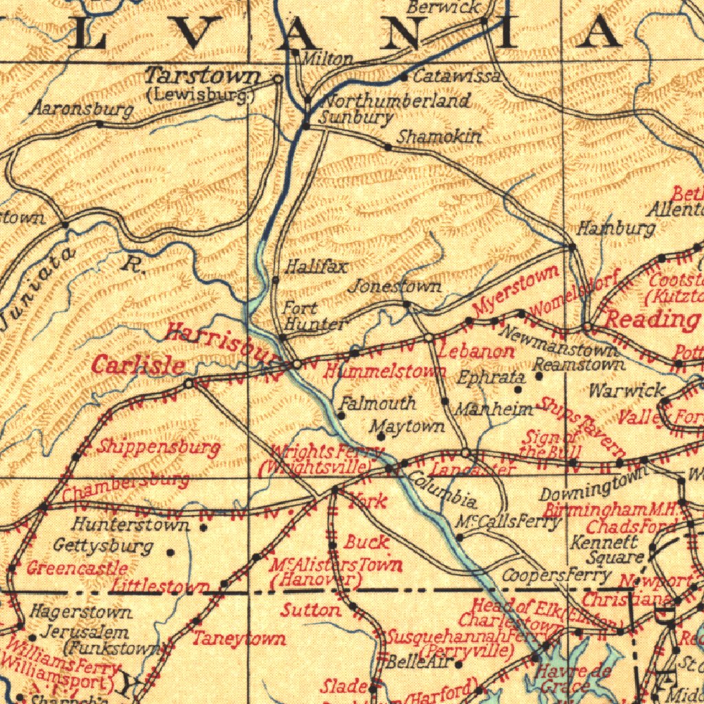 Travels Of George Washington 1932 Map by National Geographic | Avenza Maps