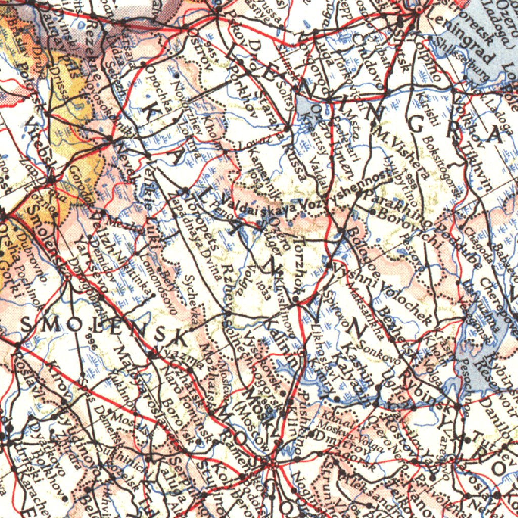 Union Of Soviet Socialist Republics,1938-1944 Map by National ...