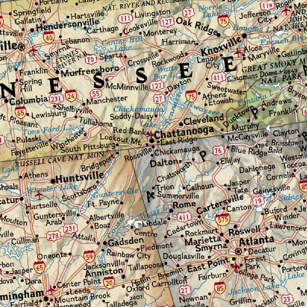 United States Executive Map by National Geographic | Avenza Maps