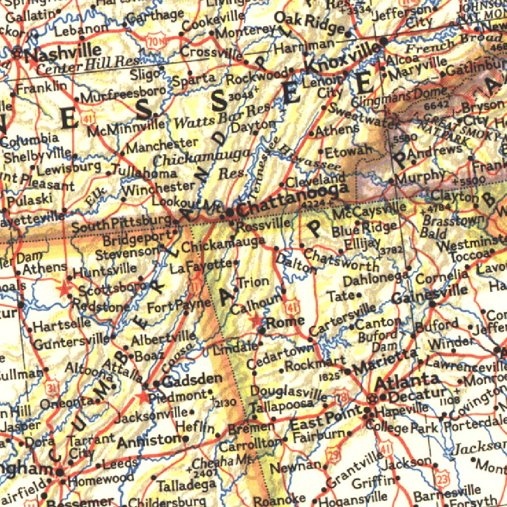 United States Of America 1926 Map by National Geographic | Avenza Maps