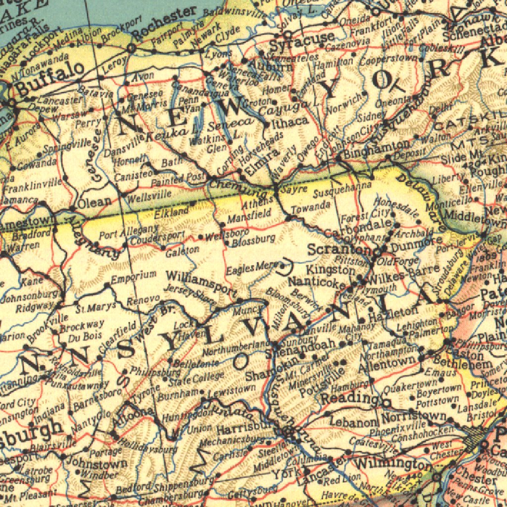 United States Of America 1933 Map by National Geographic | Avenza Maps