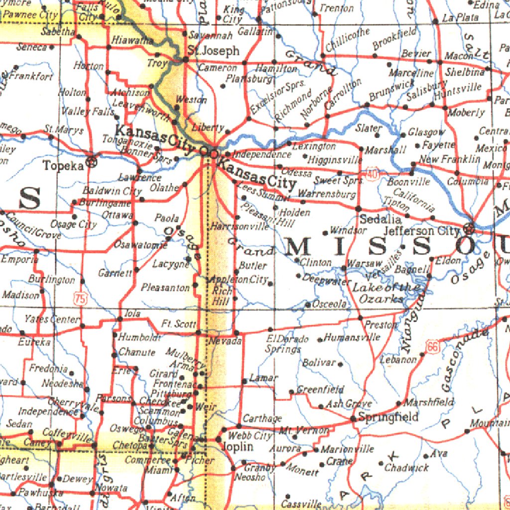 United States Of America 1940 Map by National Geographic | Avenza Maps