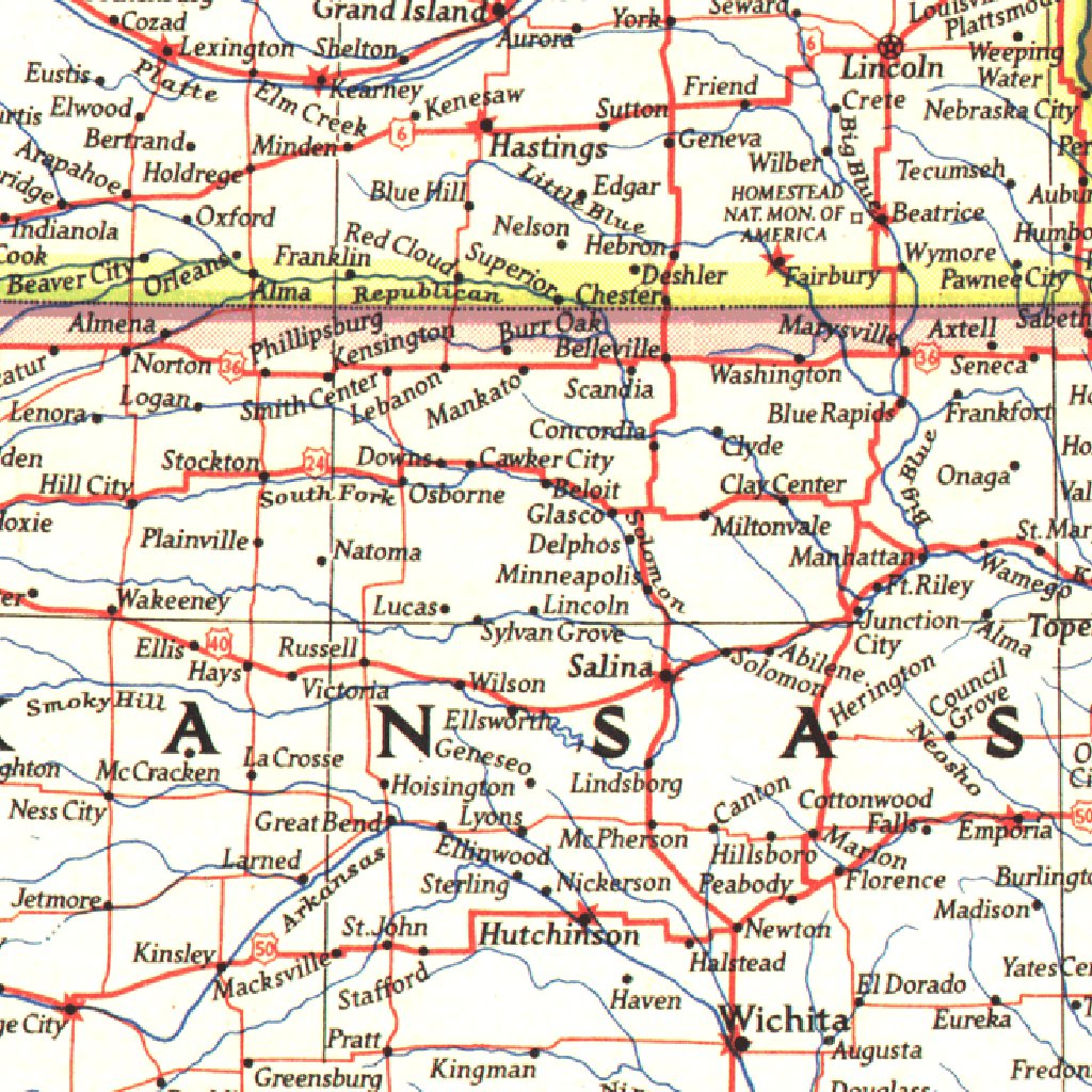 United States Of America 1951 Map by National Geographic | Avenza Maps