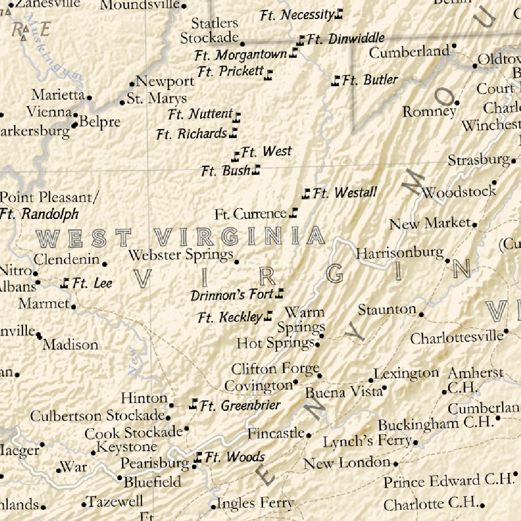 War of 1812 Map by National Geographic | Avenza Maps