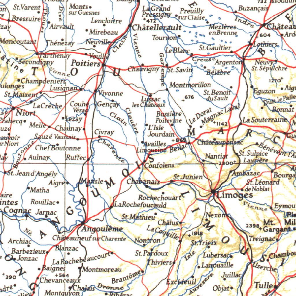 Western Europe 1950 Map by National Geographic | Avenza Maps