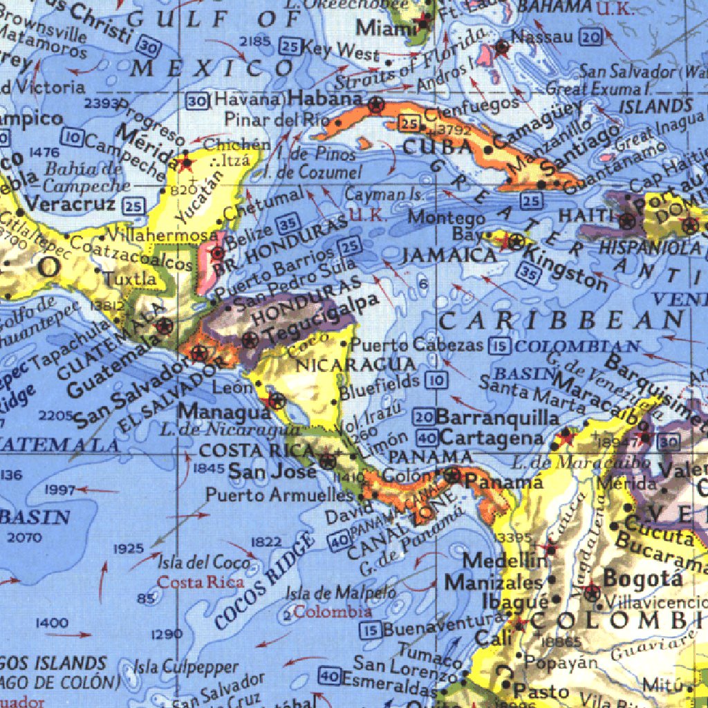 World 1965 Map by National Geographic | Avenza Maps