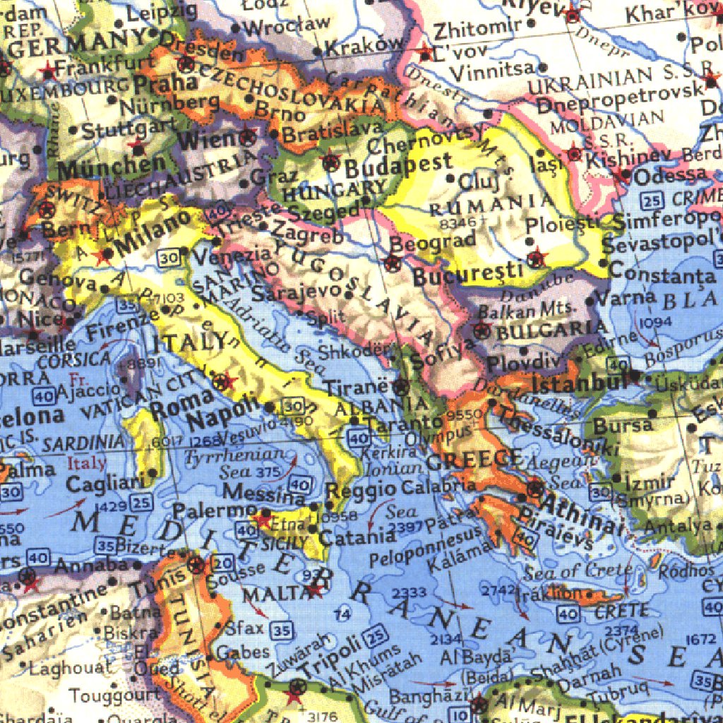 World 1965 Map by National Geographic | Avenza Maps