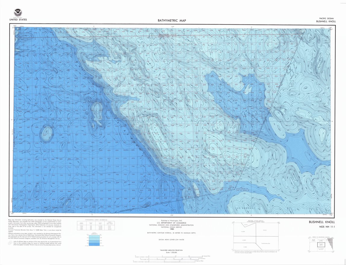Bushnell Knoll (NH 11-1) Map by National Oceanographic & Atmospheric ...