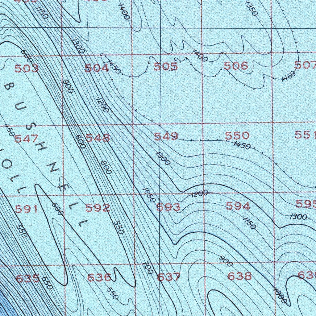 Bushnell Knoll (NH 11-1) Map by National Oceanographic & Atmospheric ...