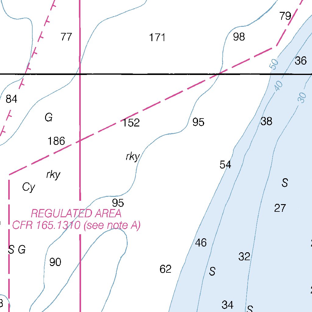Destruction Island To Amphitrite Point Map by National Oceanographic ...