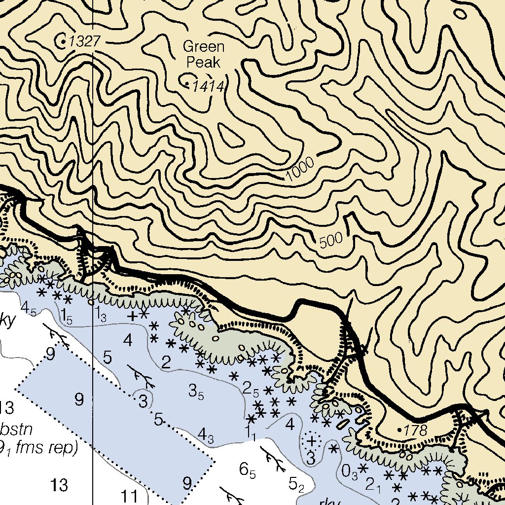Estero Bay Map by National Oceanographic & Atmospheric Administration ...