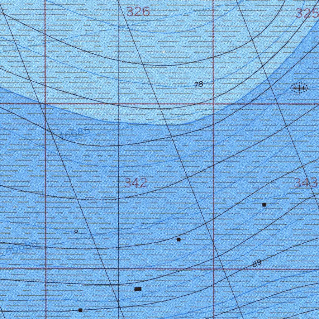 Ewing Bank S.W. (F-92) Map by National Oceanographic & Atmospheric ...
