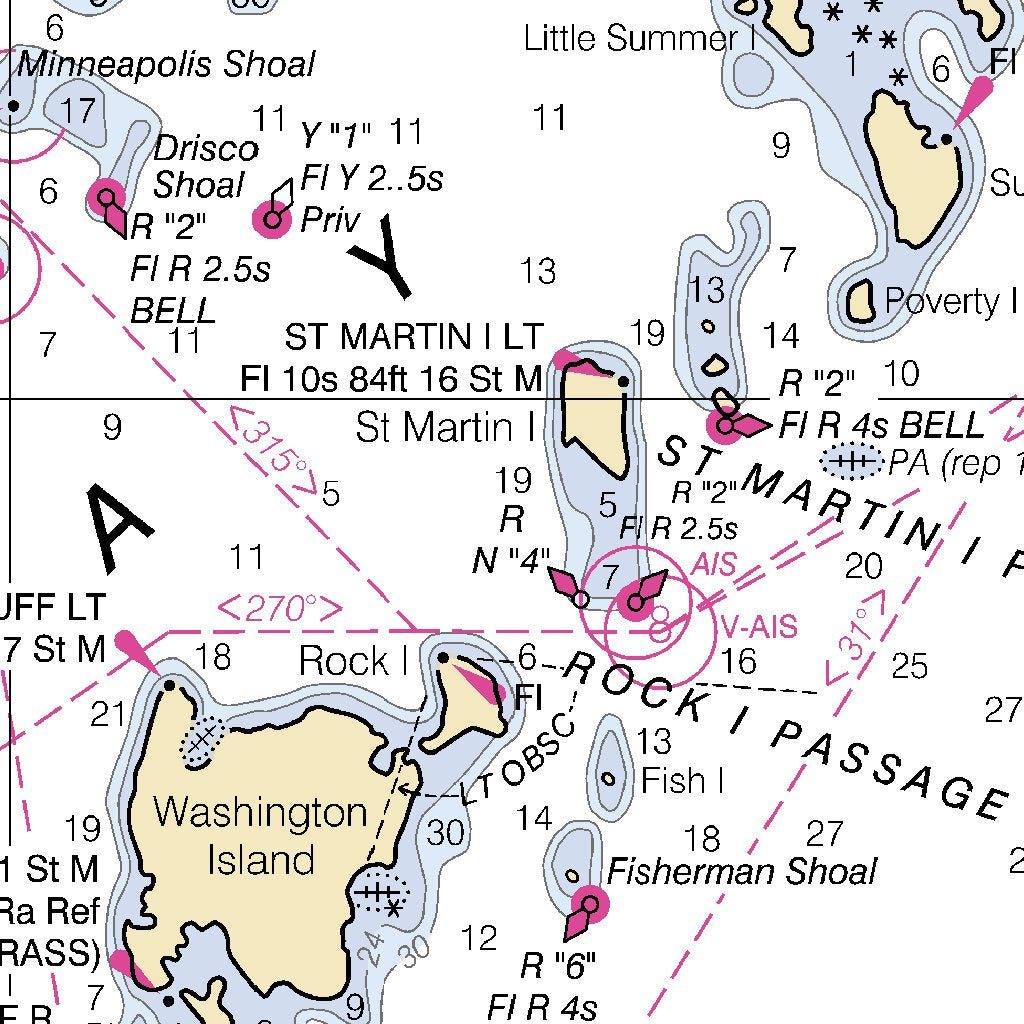 Lake Michigan Map by National Oceanographic & Atmospheric ...