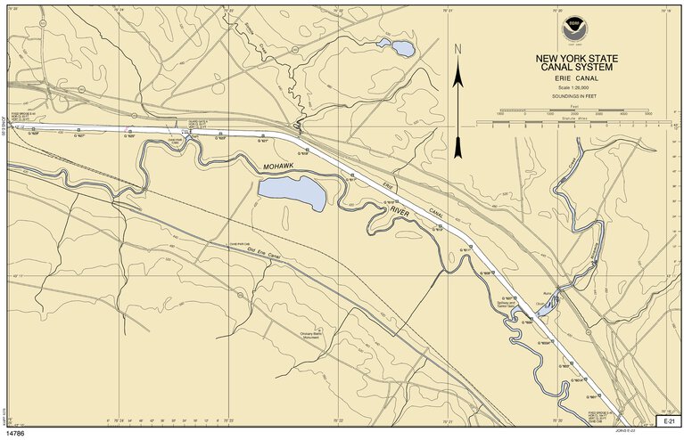 Mohawk River - Erie Canal (57) Map by National Oceanographic ...
