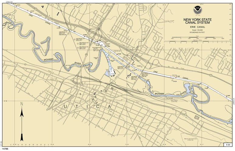 Mohawk River - Erie Canal (59) Map by National Oceanographic ...