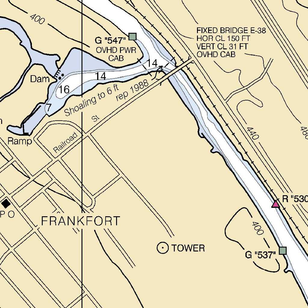 Mohawk River - Frankfort Map by National Oceanographic & Atmospheric ...