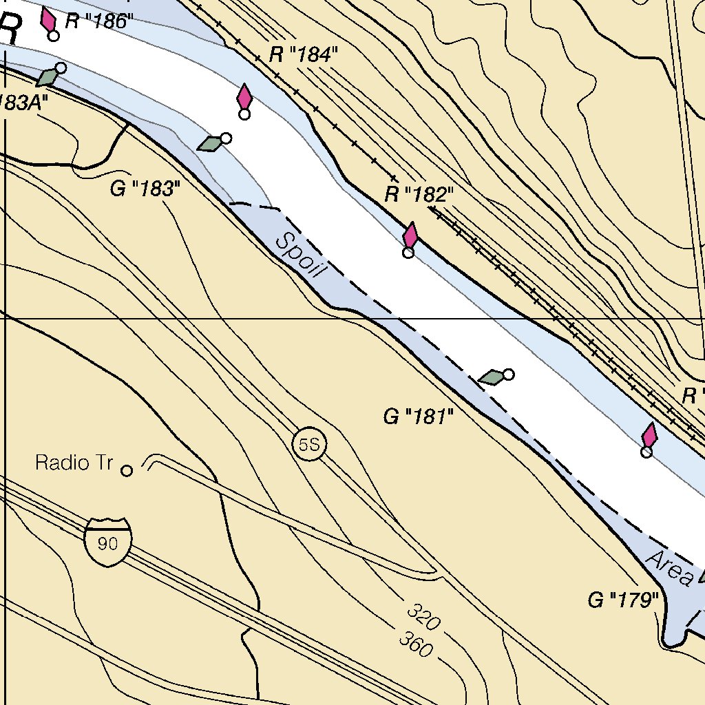 Mohawk River Map by National Oceanographic & Atmospheric Administration ...
