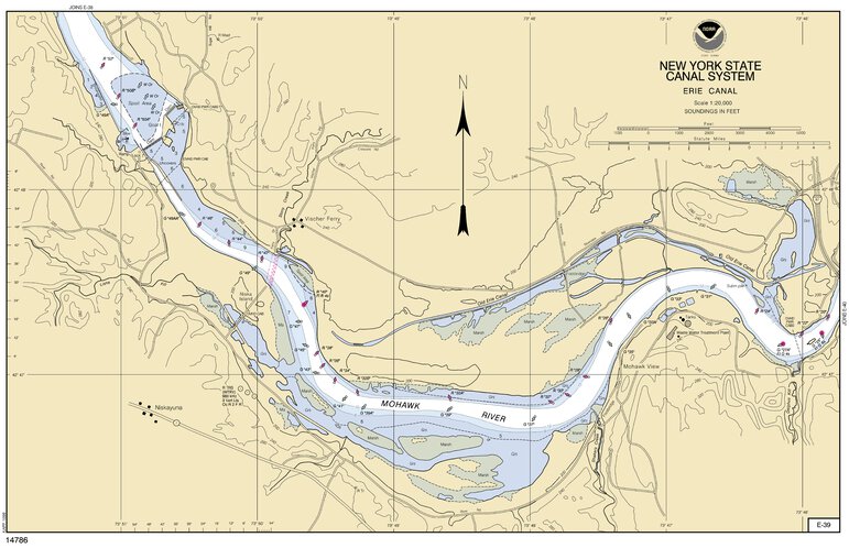 Mohawk River - Mohawk View Map by National Oceanographic & Atmospheric ...
