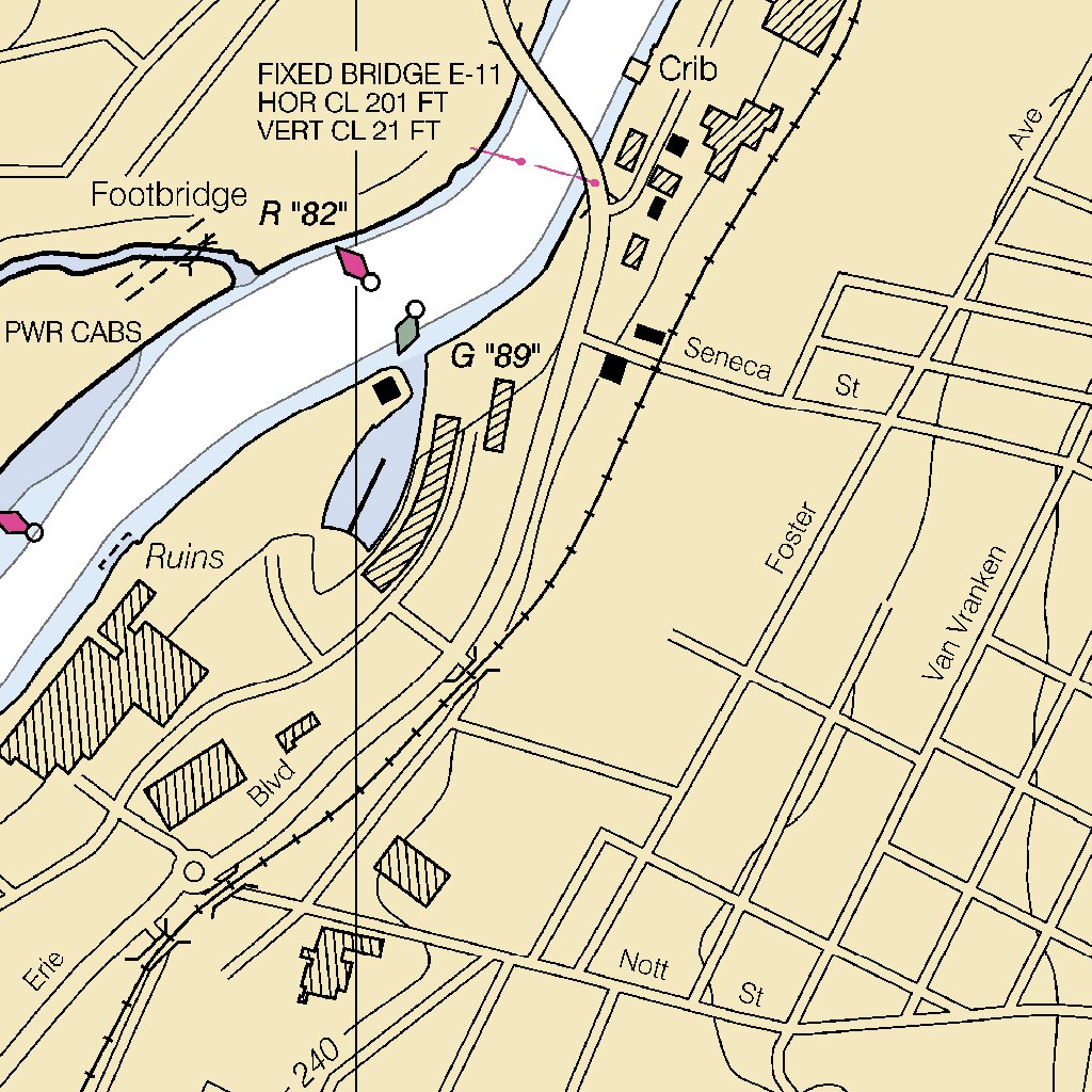 Mohawk River - Schenectady Map by National Oceanographic & Atmospheric ...