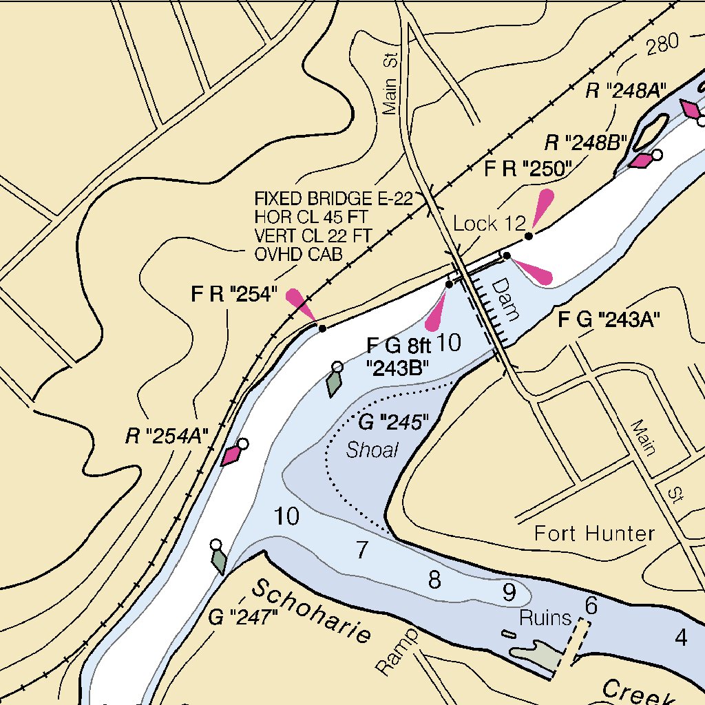 Mohawk River - Schoharie Creek Map by National Oceanographic ...