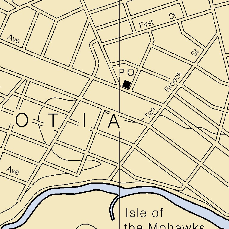 Mohawk River - Scotia Map by National Oceanographic & Atmospheric ...